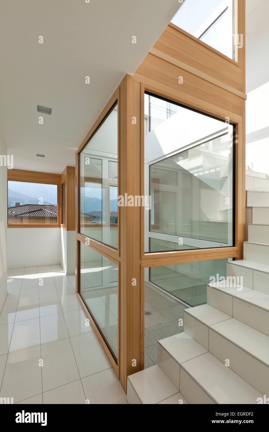 interior, stairwell of a modern home Stock Photo - Alamy