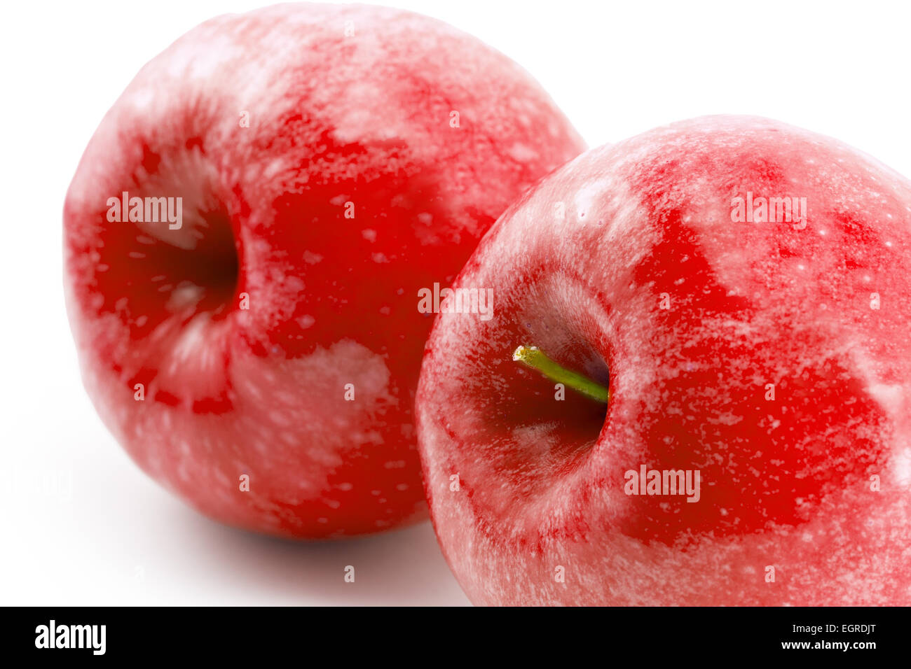 red apple on the white background Stock Photo - Alamy