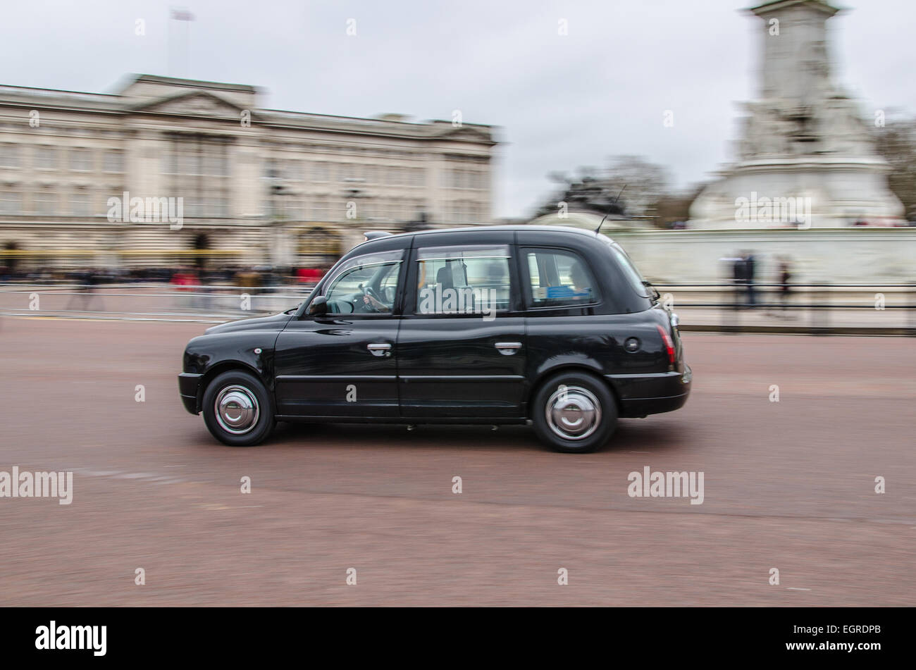 The Austin FX4 is the classic Black Cab. Seen passing at speed ...