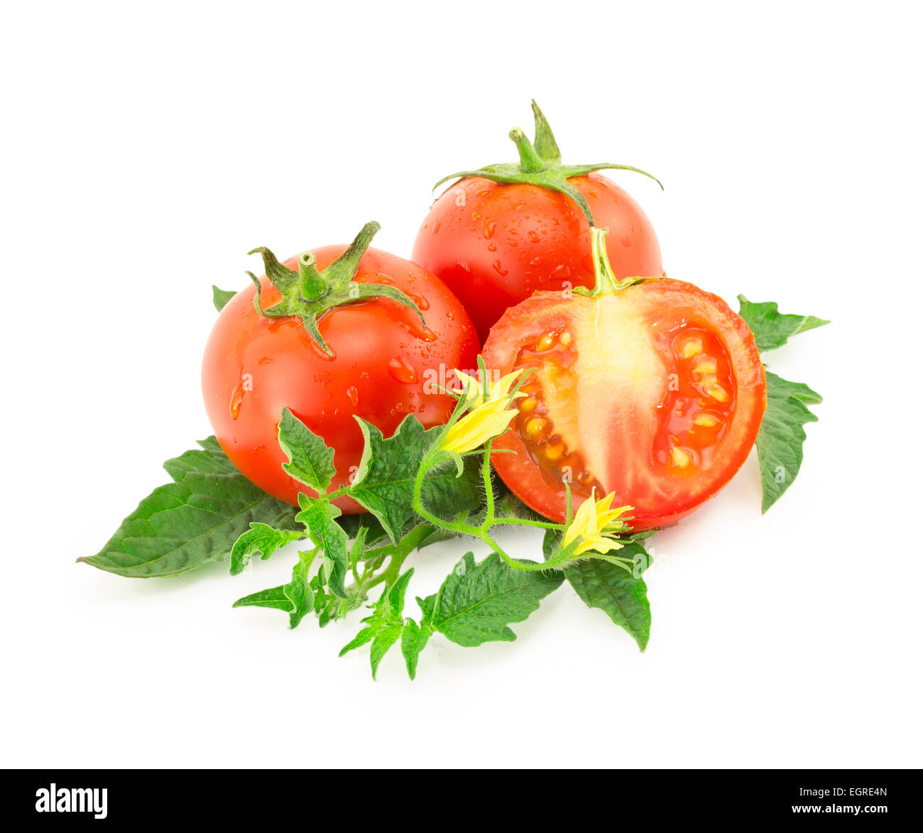 red ripe tomatoes, cutting tomato Stock Photo - Alamy
