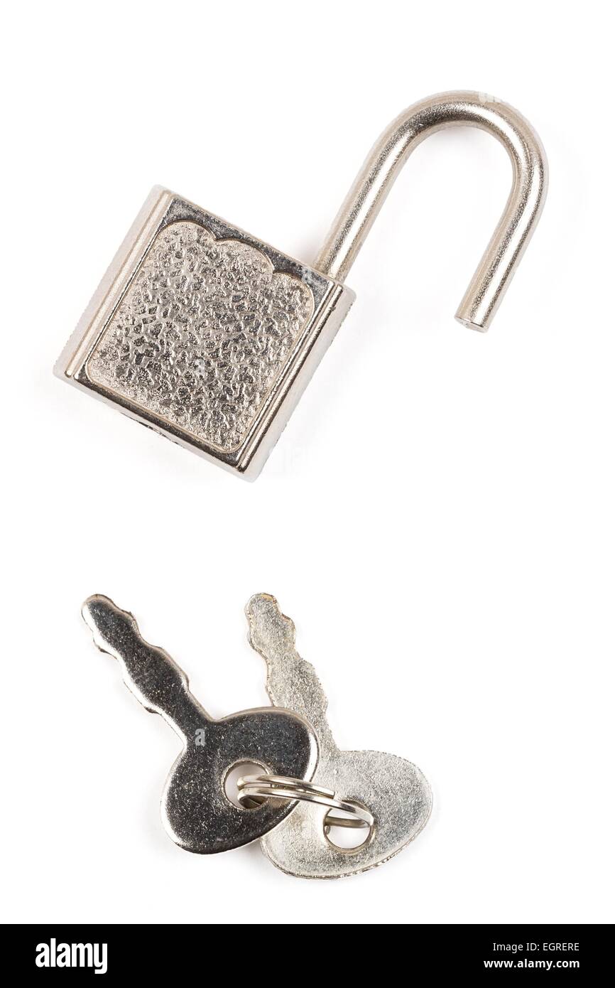 Padlock with keys Stock Photo - Alamy