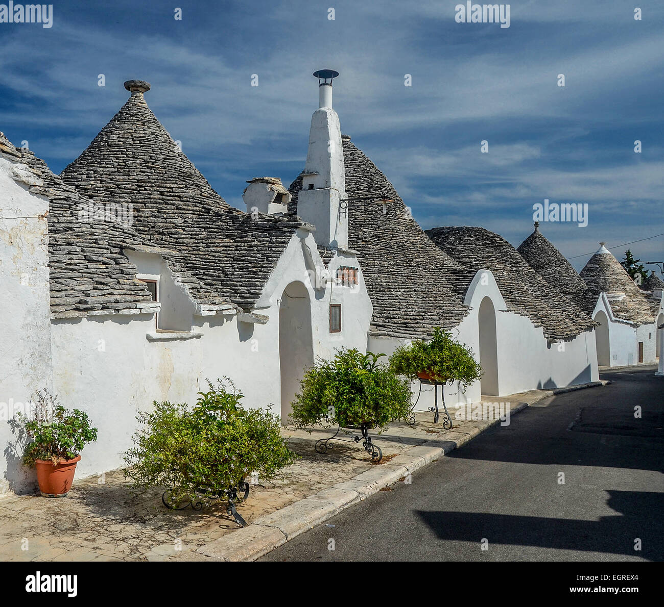 Trulli Houses in Alberobello, Italy Stock Photo - Alamy