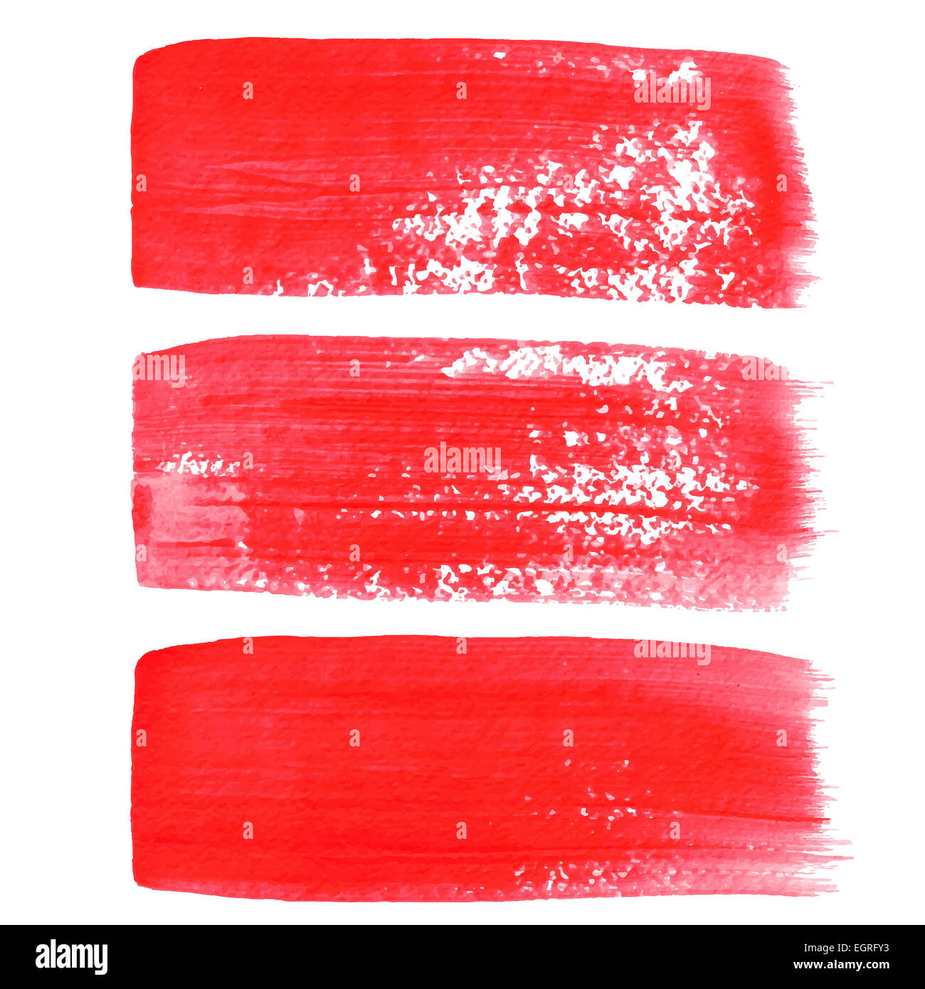 Red ink vector brush strokes Stock Photo - Alamy