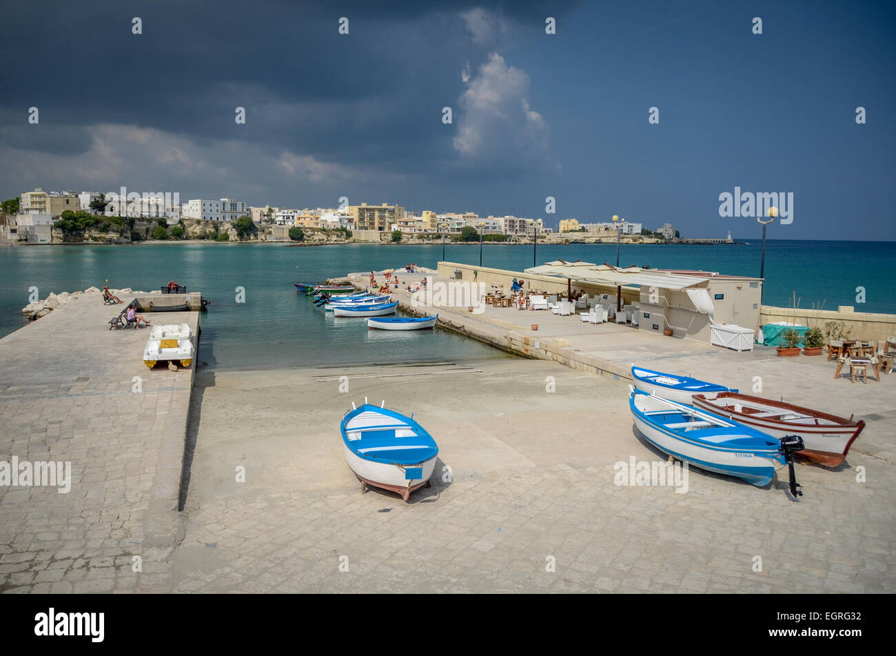 Southern Italian Harbor Stock Photo - Alamy