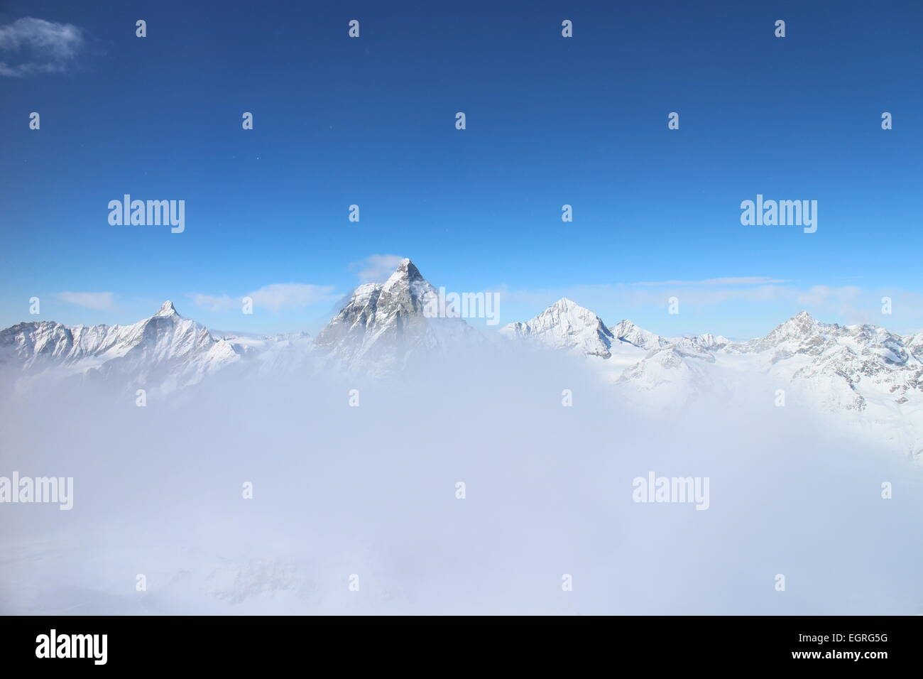 Matterhorn, Zermatt, Switzerland from Klein Matterhorn Stock Photo - Alamy