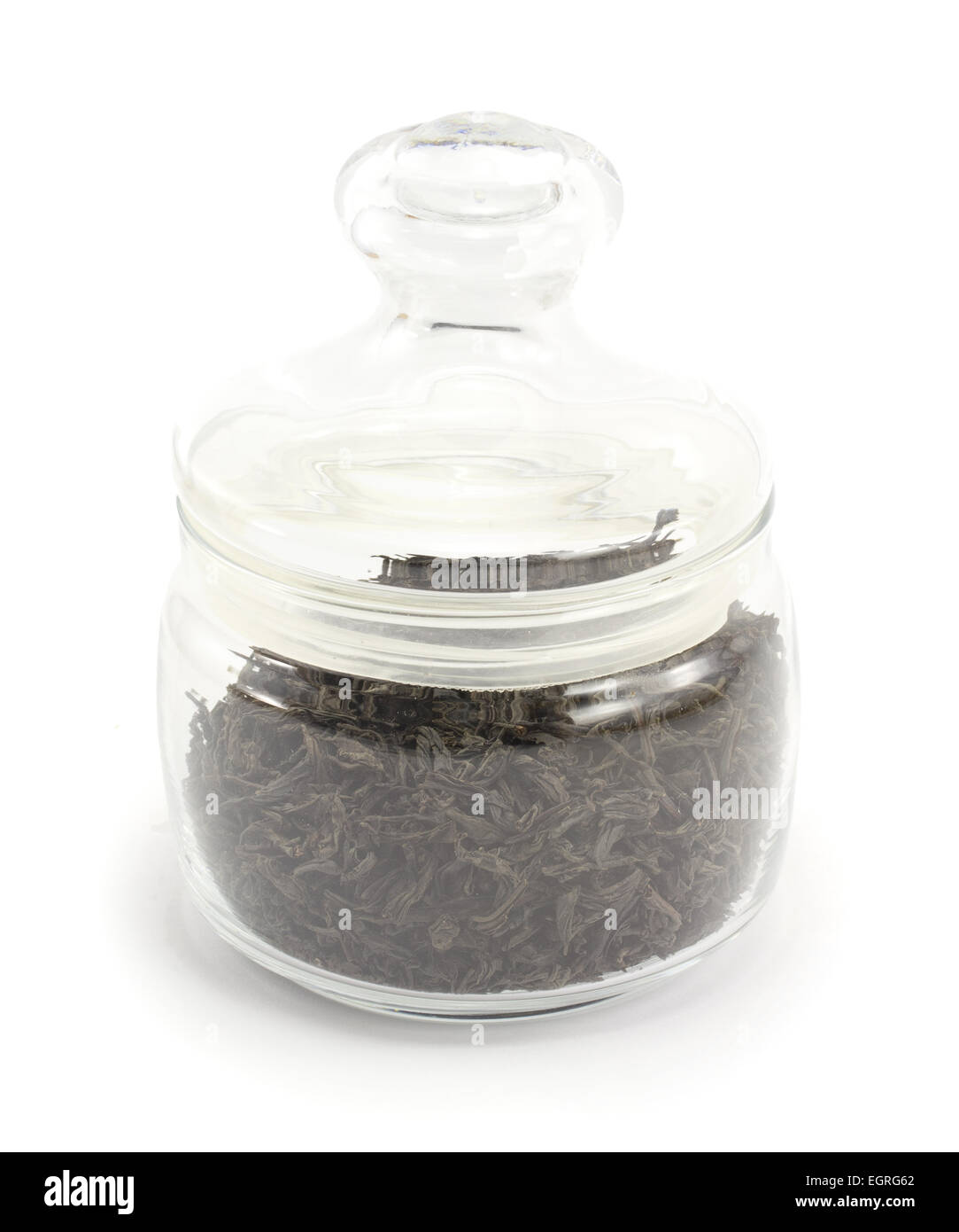 Jar black tea on Cut Out Stock Images & Pictures - Alamy