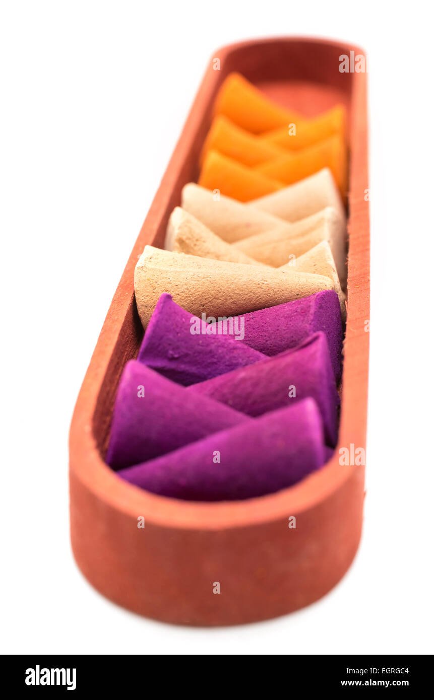 Colorful incense cones Stock Photo - Alamy