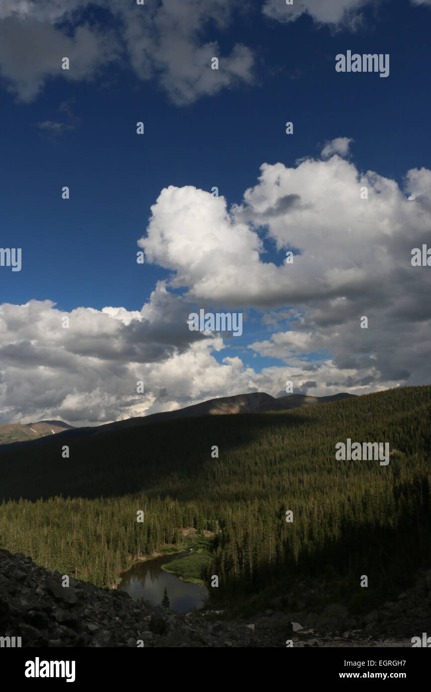 Mountain forest sunset hi-res stock photography and images - Alamy
