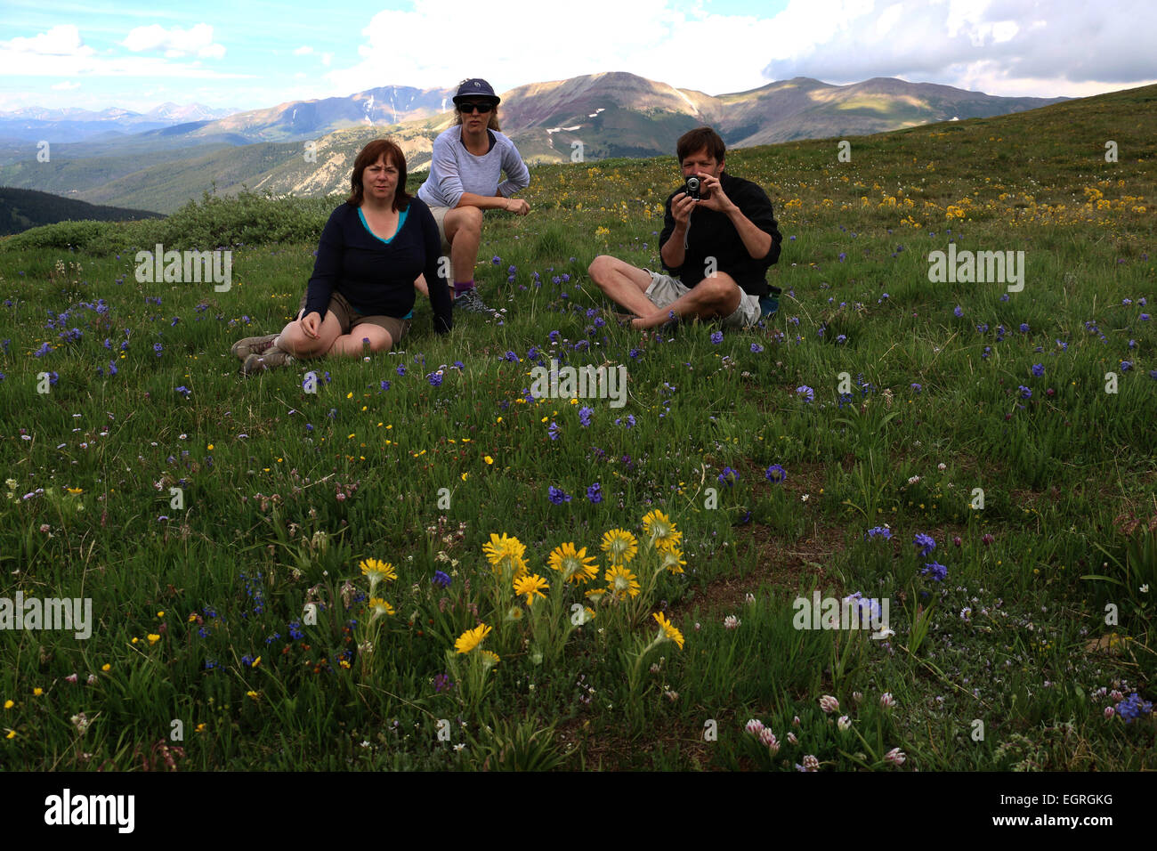 Alpine hikers hi-res stock photography and images - Alamy
