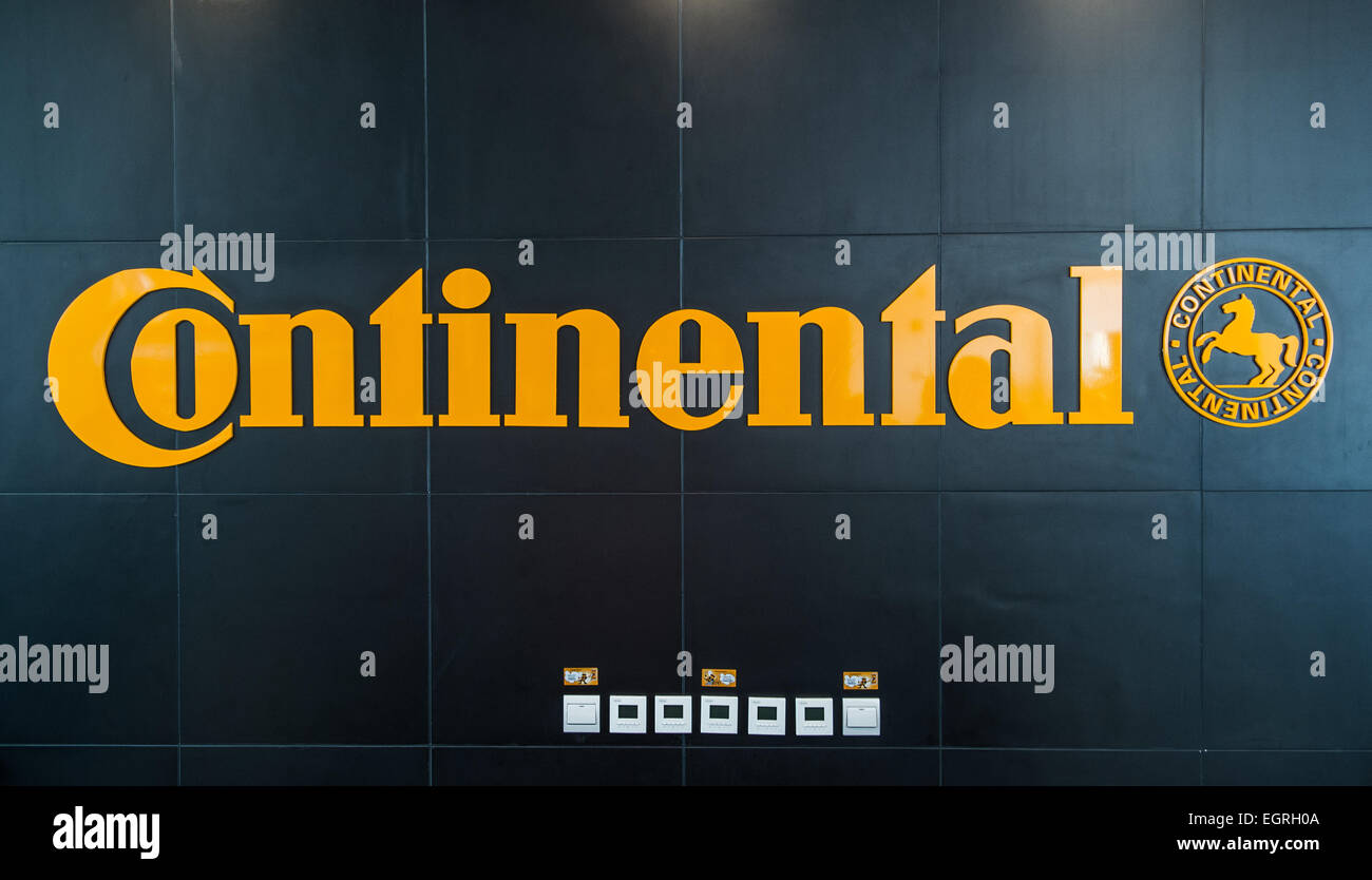 Hefei, China. 12th Nov, 2015. The logo of tires manufacturer ...