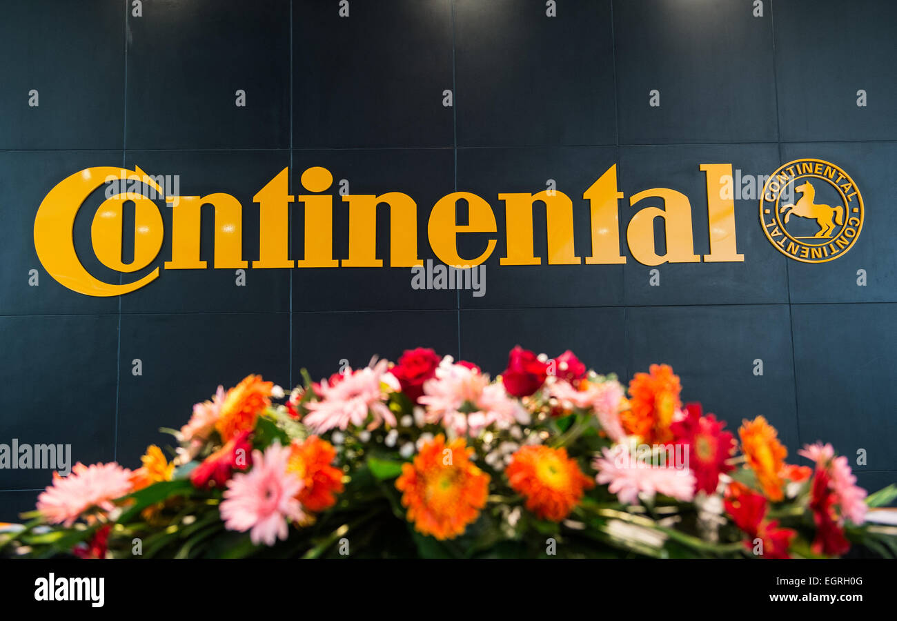 Hefei, China. 12th Nov, 2015. The logo of tires manufacturer ...