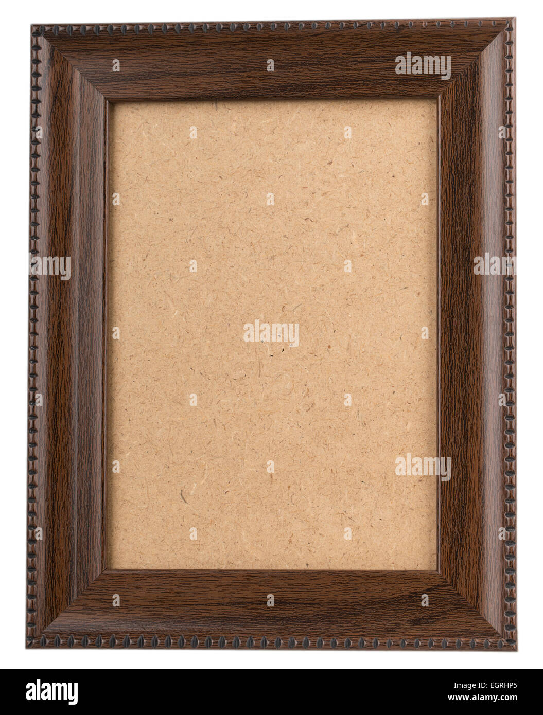 wooden picture frame isolated on white Stock Photo - Alamy