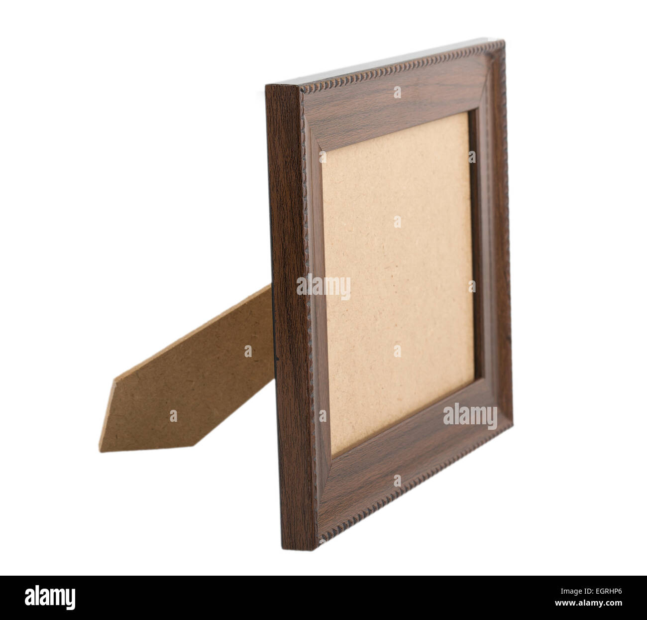wooden picture frame isolated on white Stock Photo - Alamy