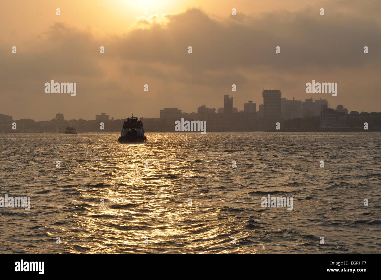 Mumbai harbor with Gate of India, India Stock Photo - Alamy