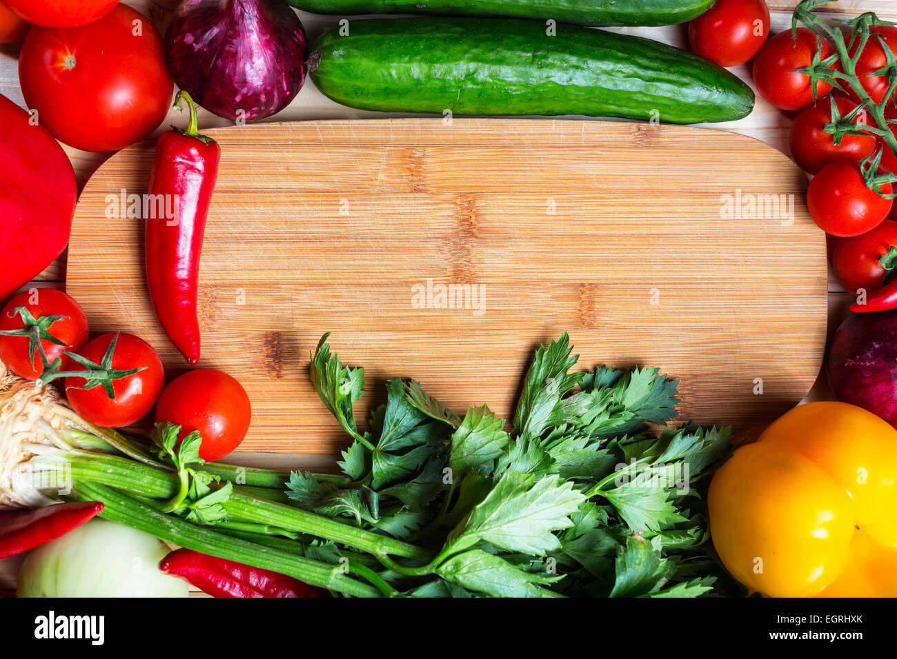 frame of vegetables Stock Photo - Alamy