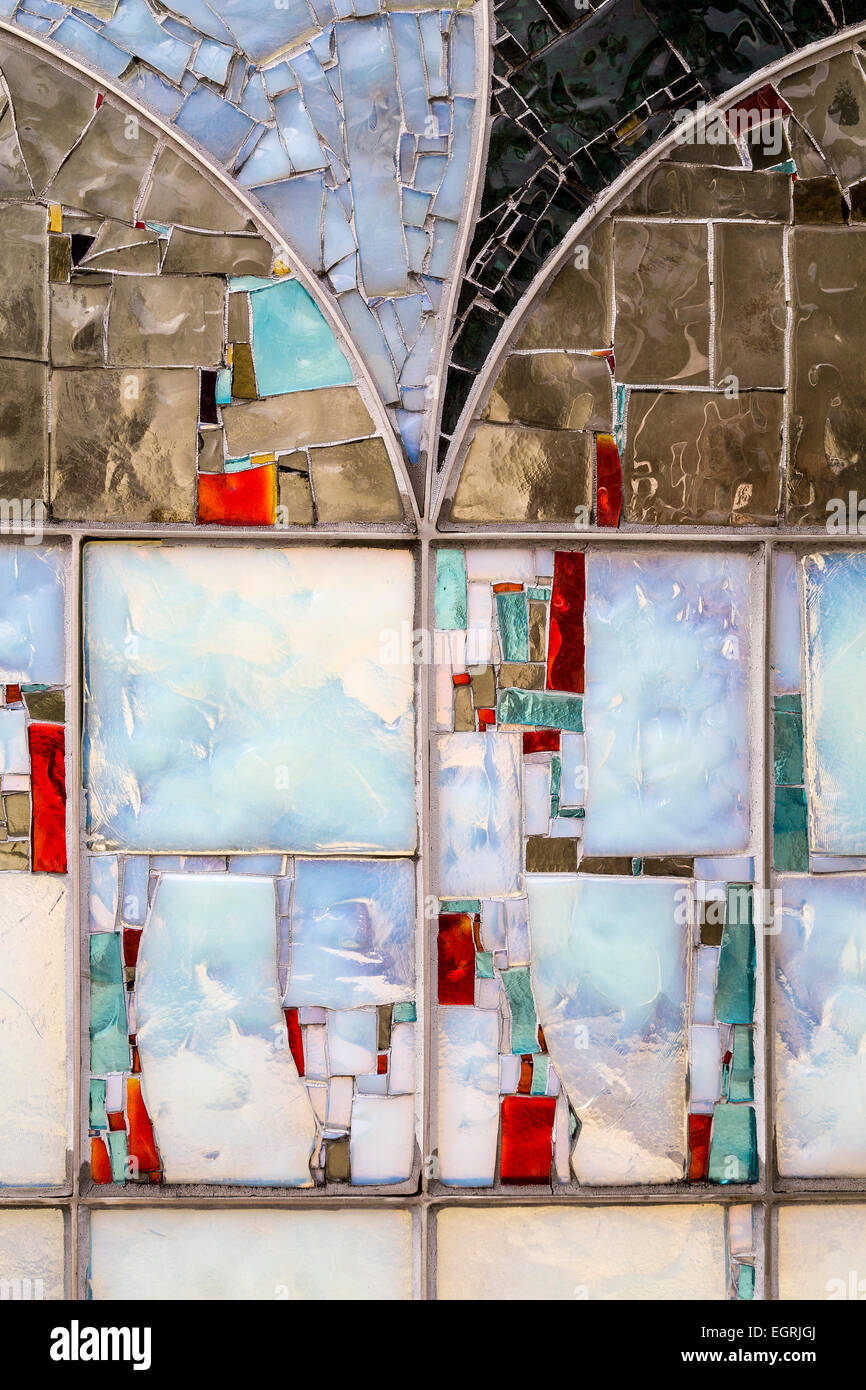 Detail of a colorful window. Good image to be used as background Stock ...