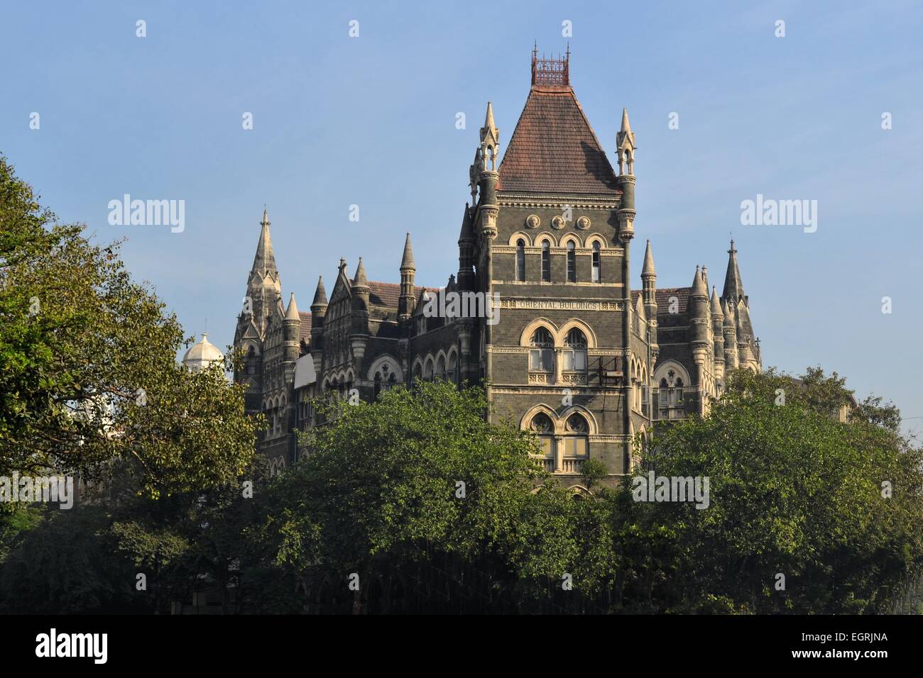 Colonial architecture Elphinstone College, Mumbai, India Stock Photo ...