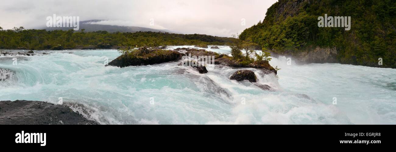 Petrohue waterfalls in Chile, Patagonia Stock Photo - Alamy
