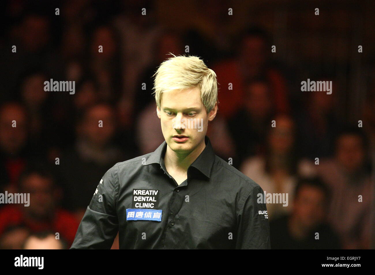 Gdynia, Poland 1st, March 2015. Final game of PTC Gdynia Snooker Polish ...