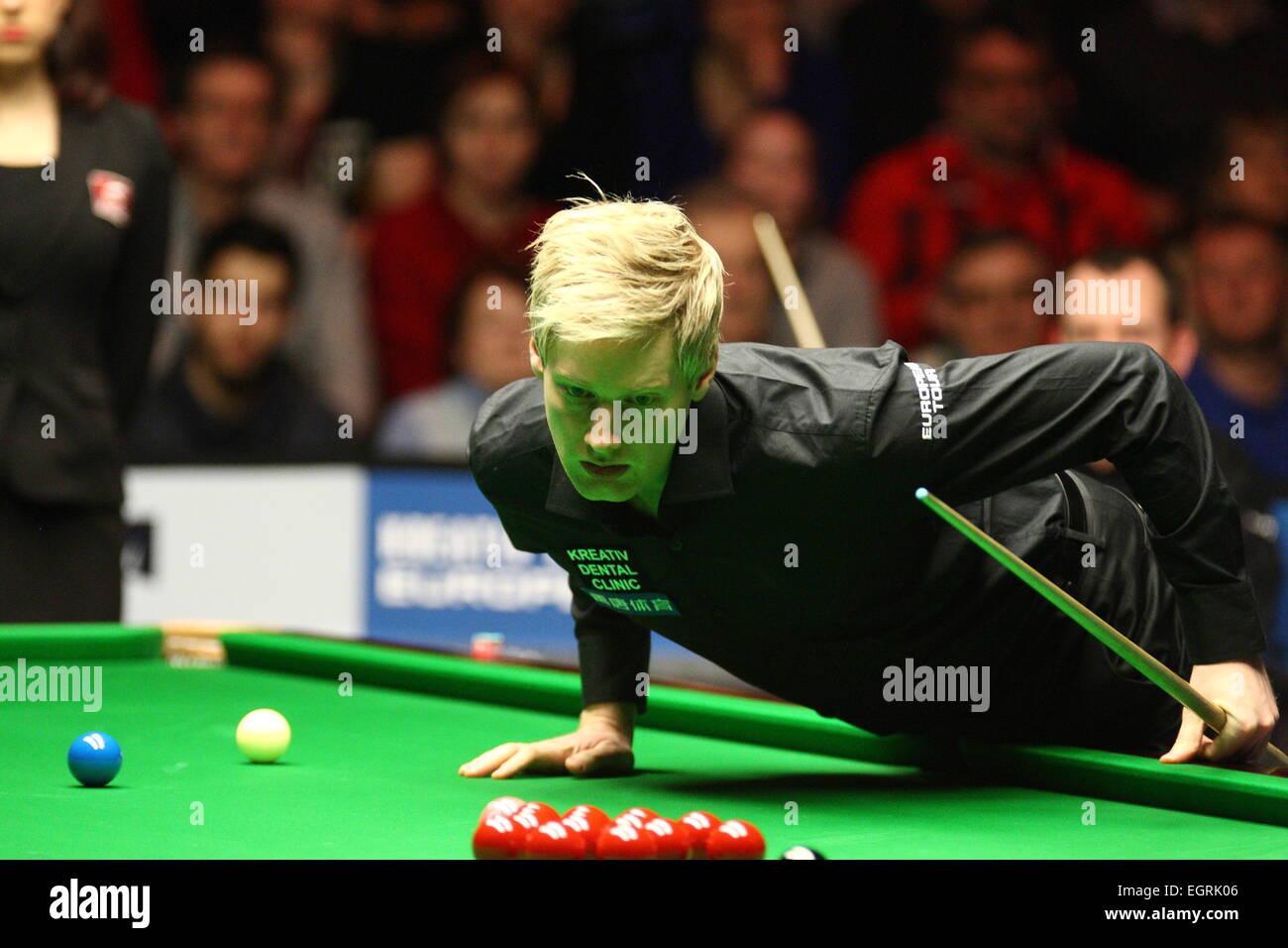 Gdynia, Poland 1st, March 2015. Final game of PTC Gdynia Snooker Polish ...