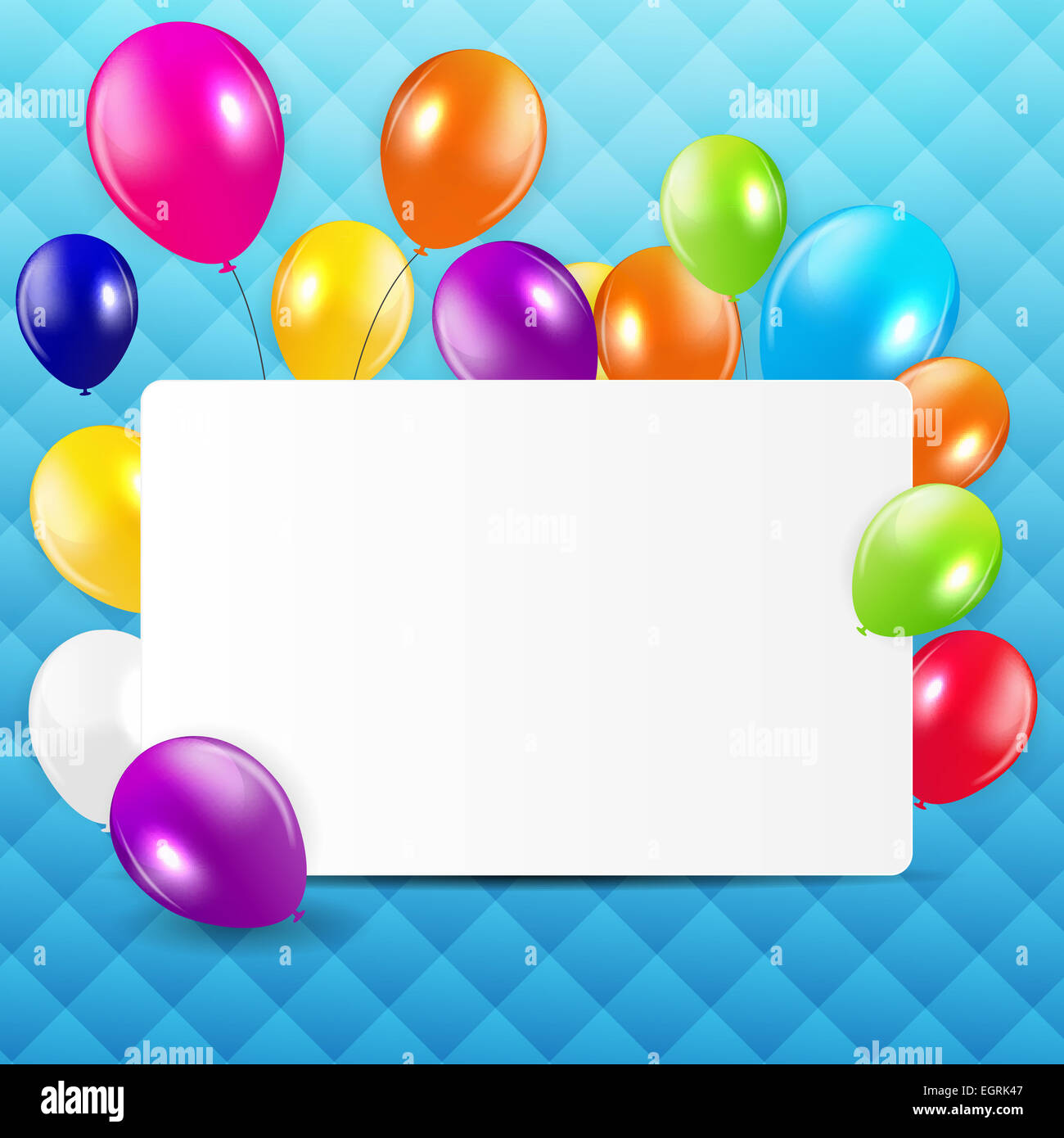 Glossy Balloons Background Vector Illustration Stock Photo - Alamy