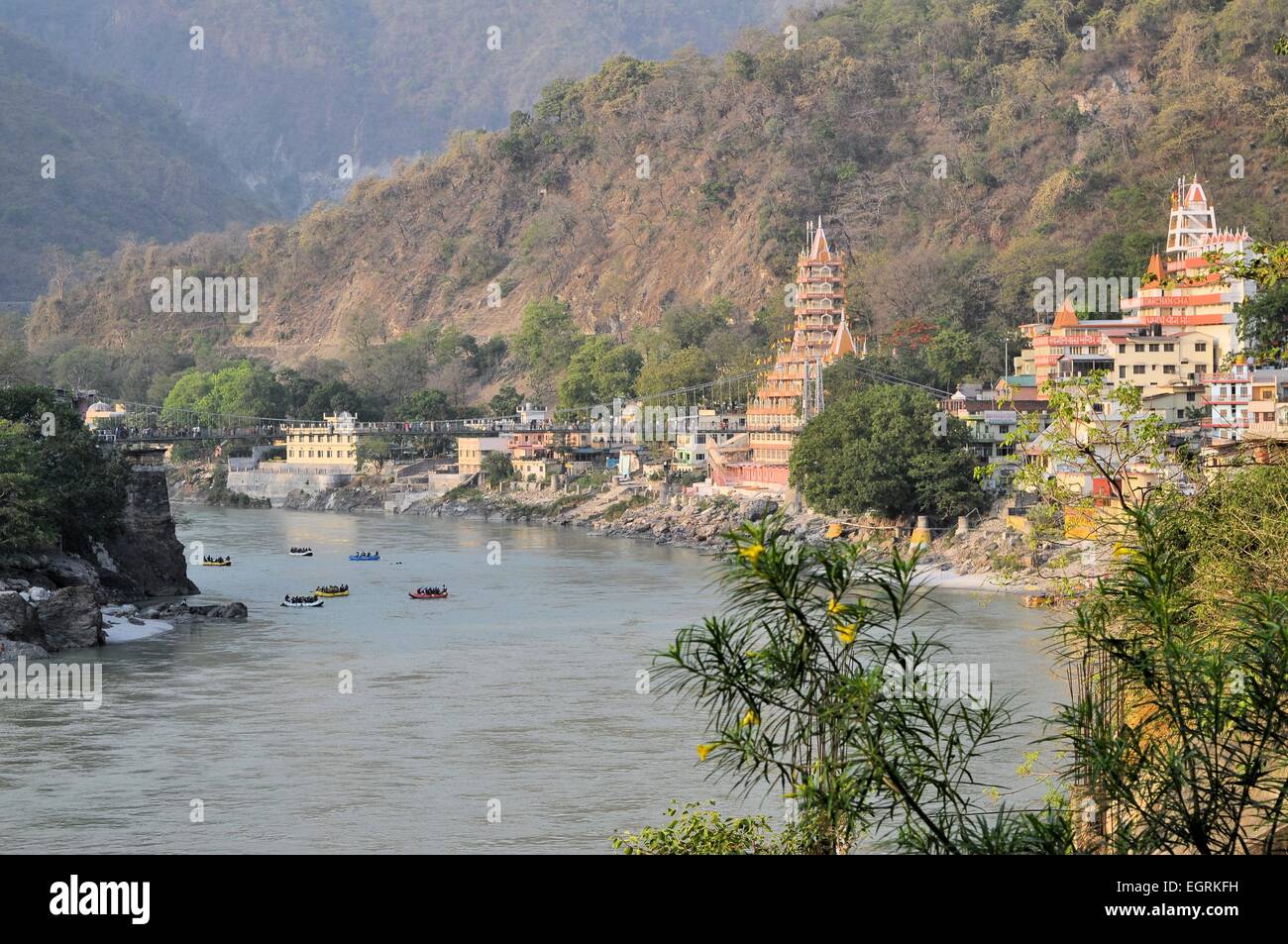 Tera Manzil Shiva Temple in Rishikesh, India Stock Photo - Alamy