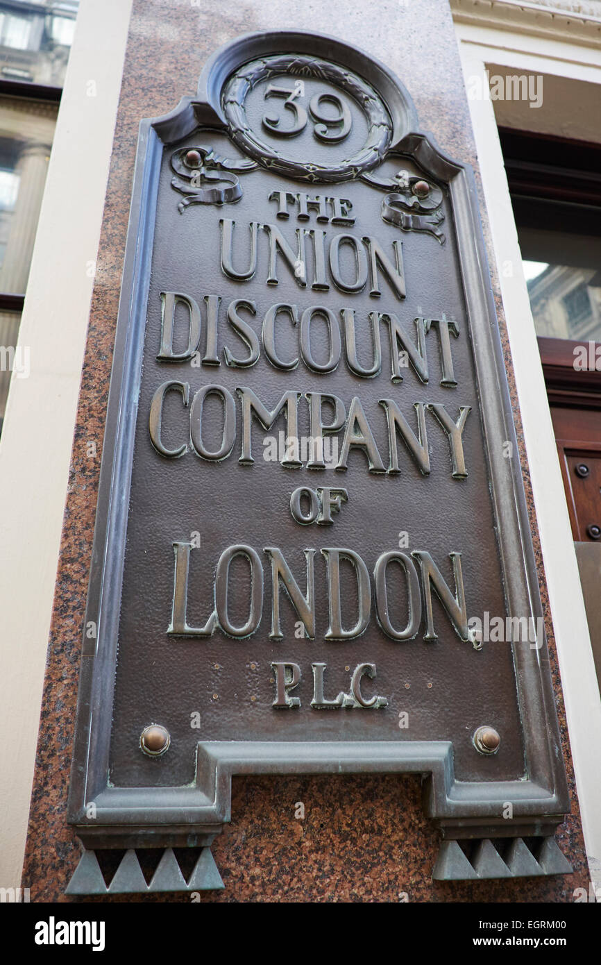 Union discount company of london cornhill hi-res stock photography and ...