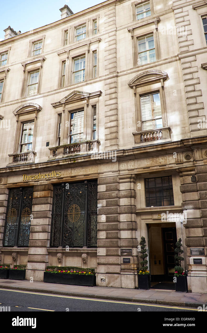 Threadneedles Marriott Hotel Threadneedle Street City Of London UK ...