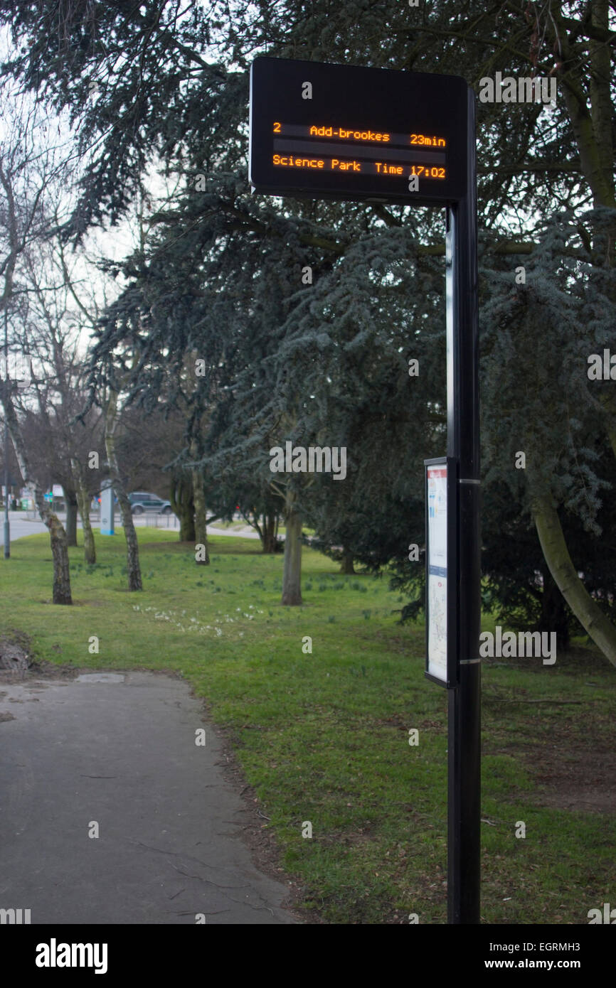 Electronic bus stop sign hi-res stock photography and images - Alamy