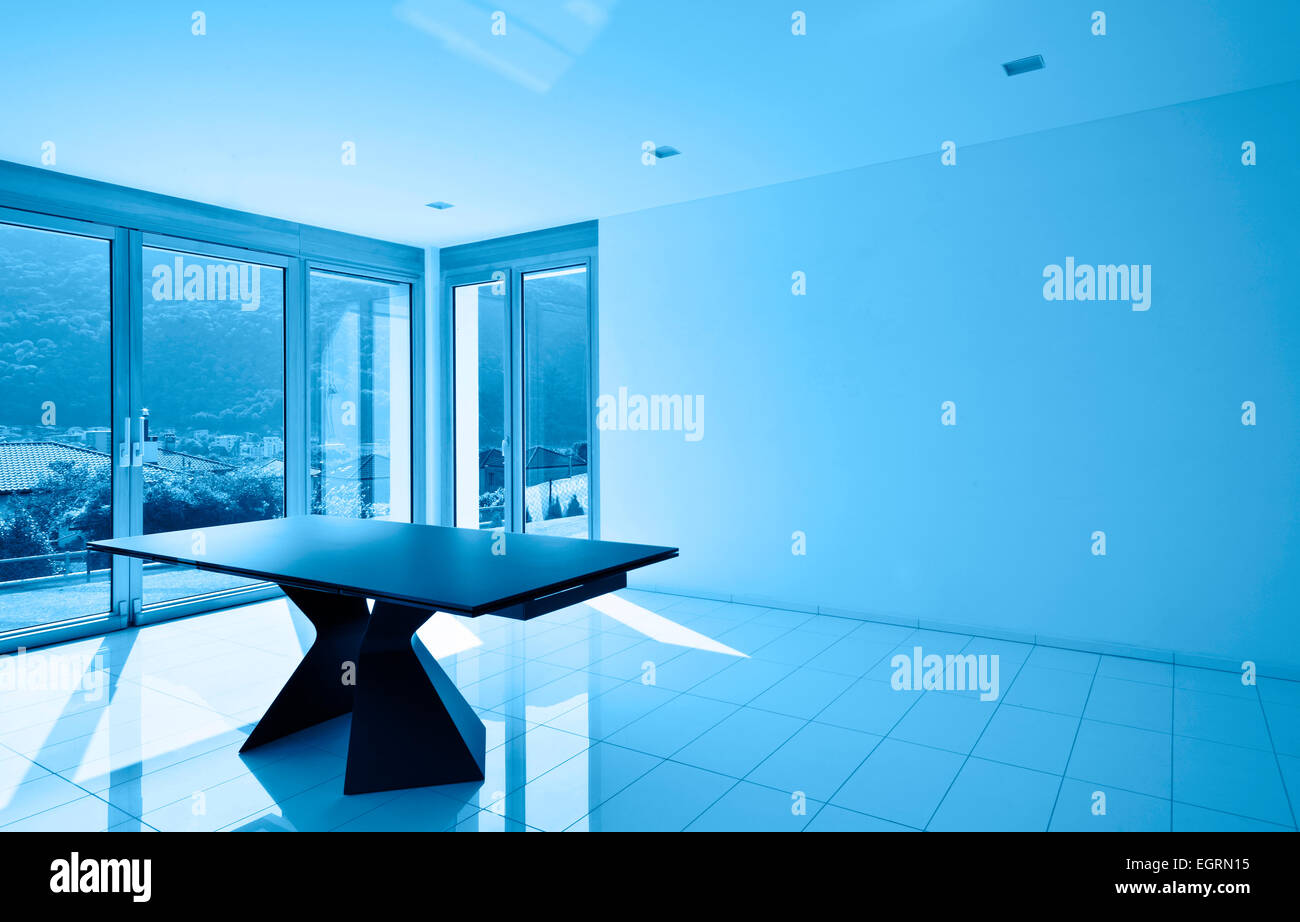home interior, room with table Stock Photo - Alamy