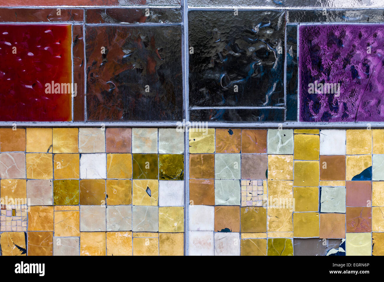 Detail of a colorful window. Good image to be used as background Stock ...