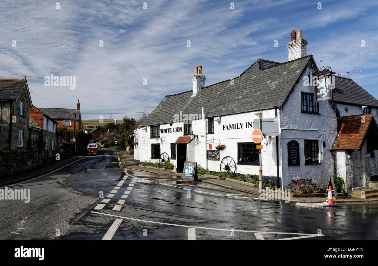 The attractive White Lion is the central pub in Niton, Isle of Wight ...