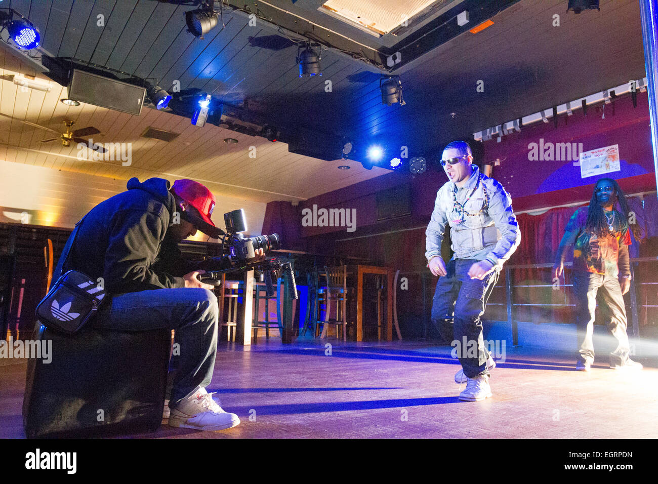 Lake Windermere, UK. 1st March, 2015. Ras Sherby & Mirza Mc , Shooting ...