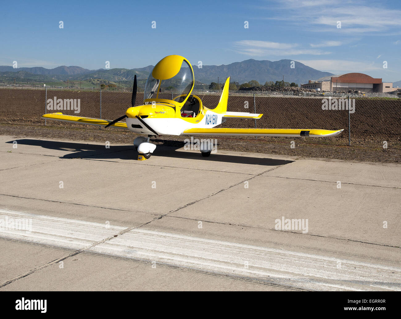 Irvine, California, USA. 17th Jan, 2015. An Evektor Sport Star single ...