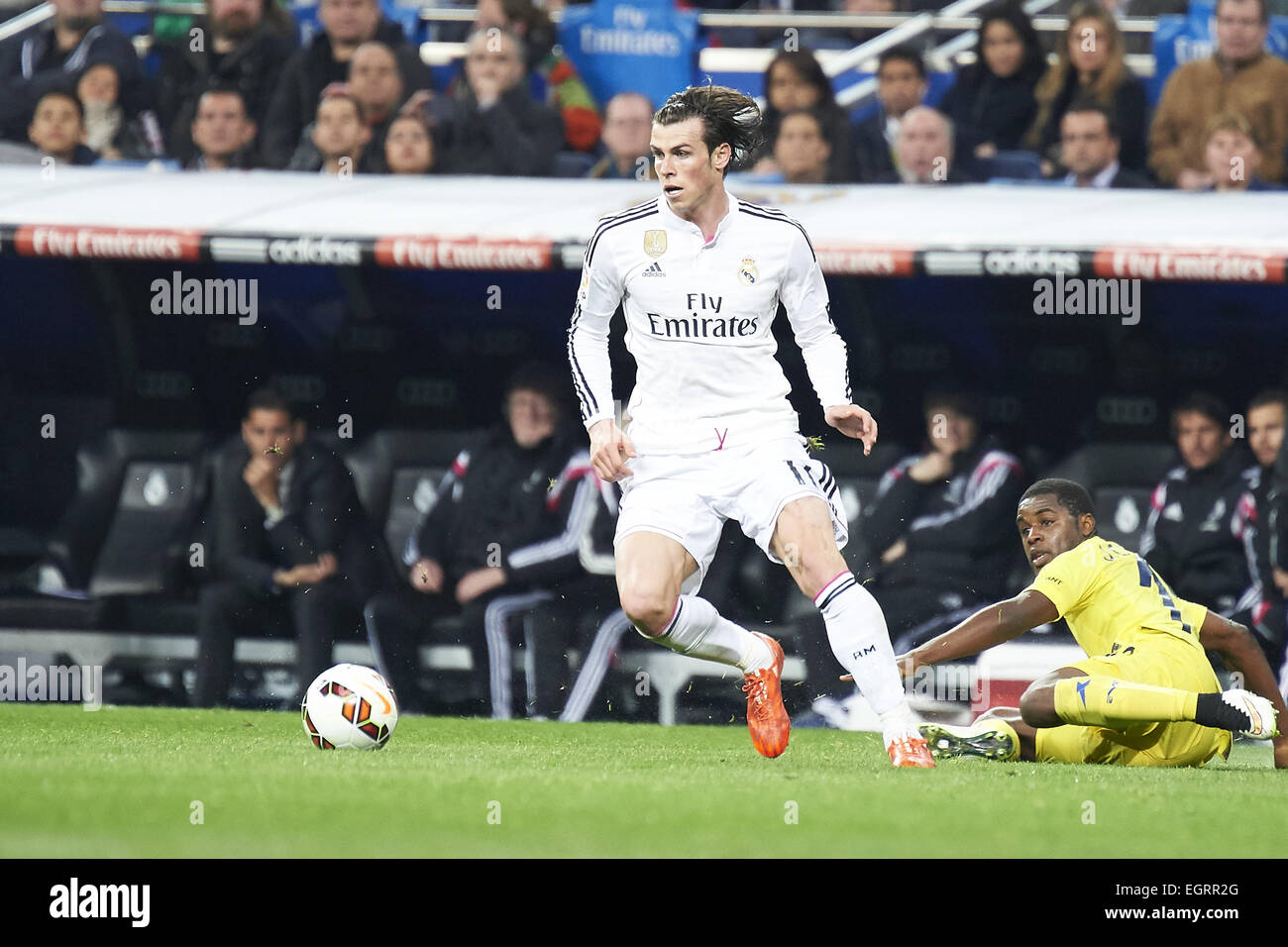 Madrid, Spain. 1st Mar, 2015. Gareth Bale during Real Madrid v ...