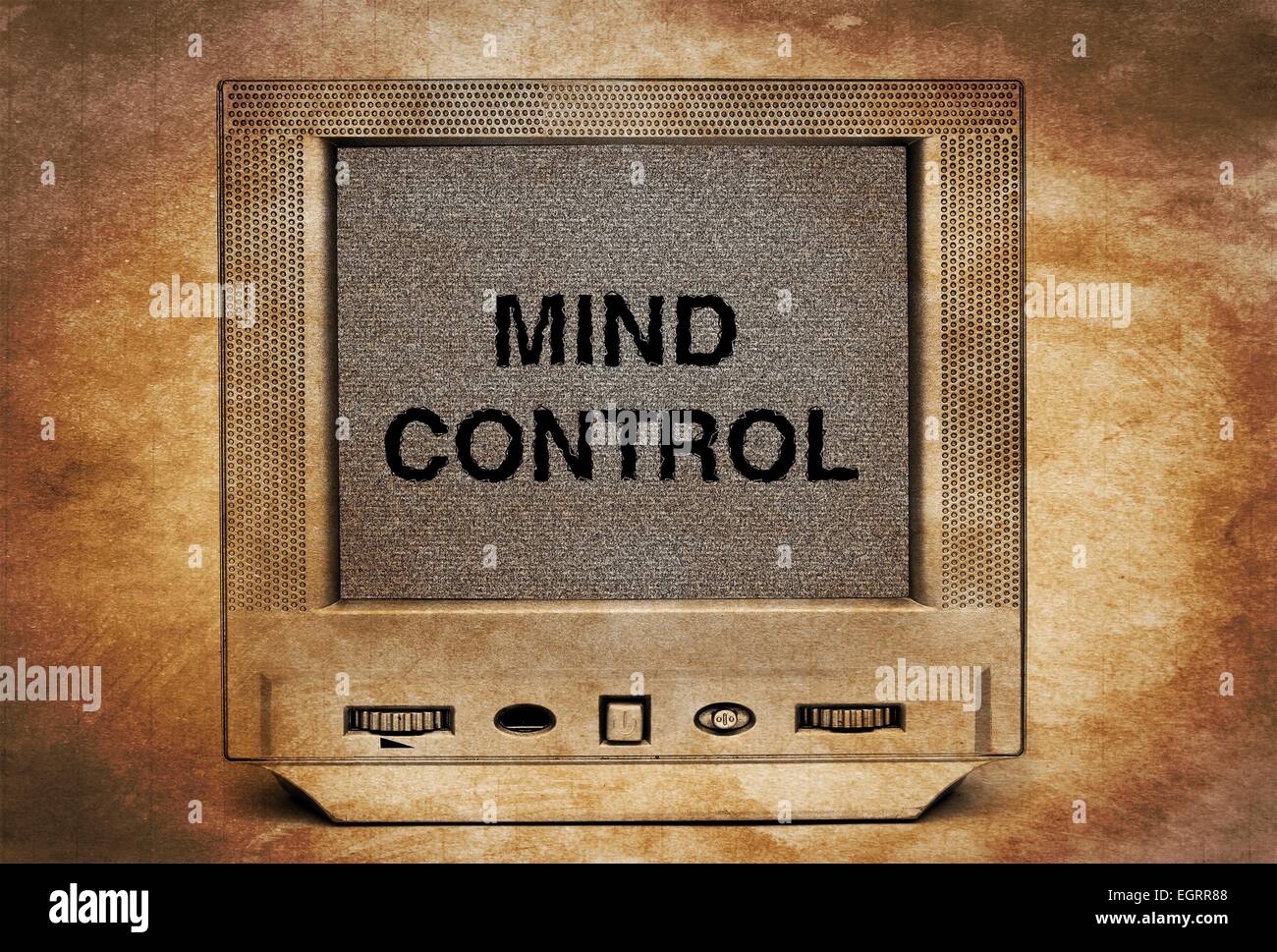 TV mind control Stock Photo - Alamy