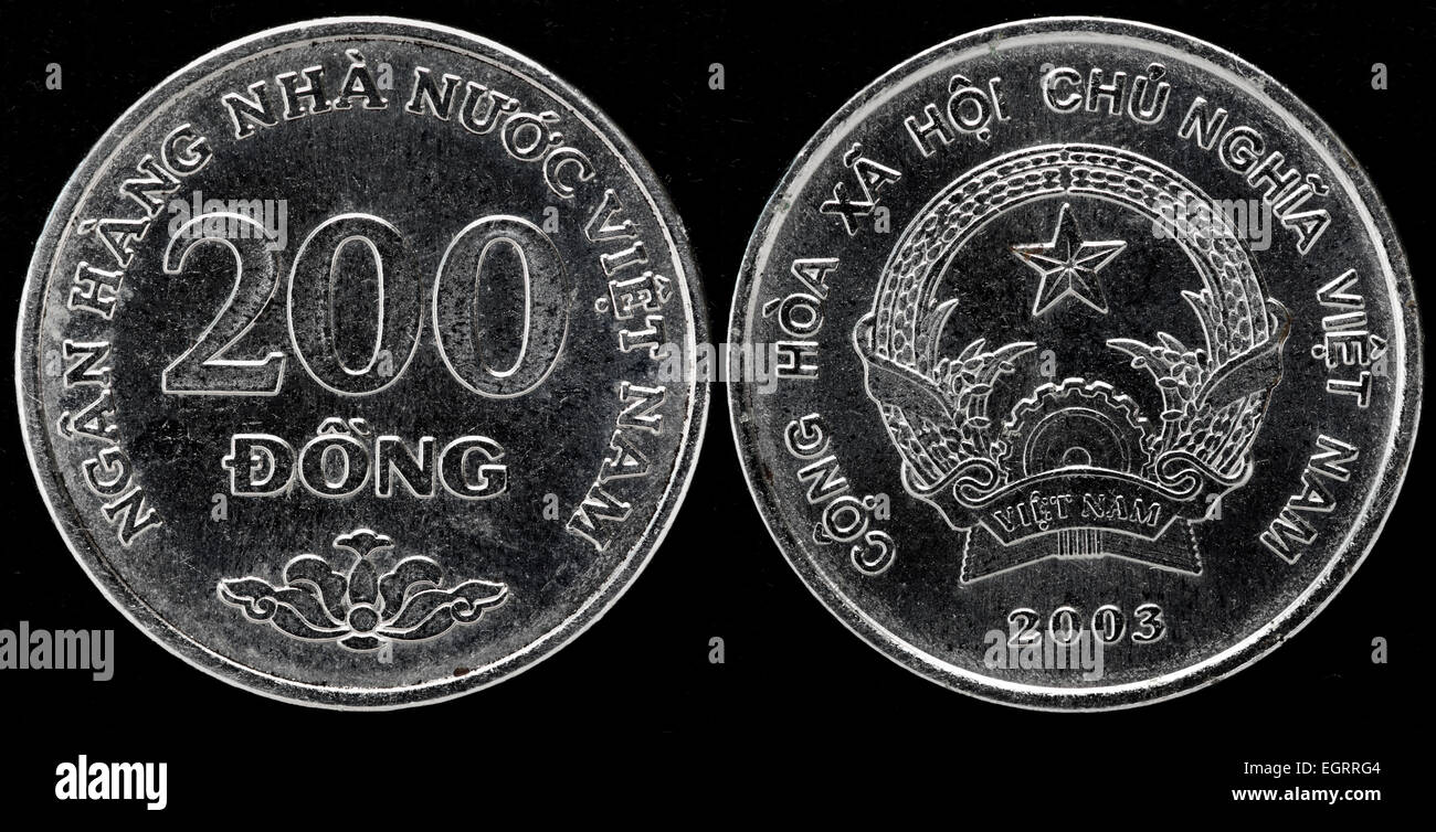 200 dong coin vietnam 2003 hi-res stock photography and images - Alamy