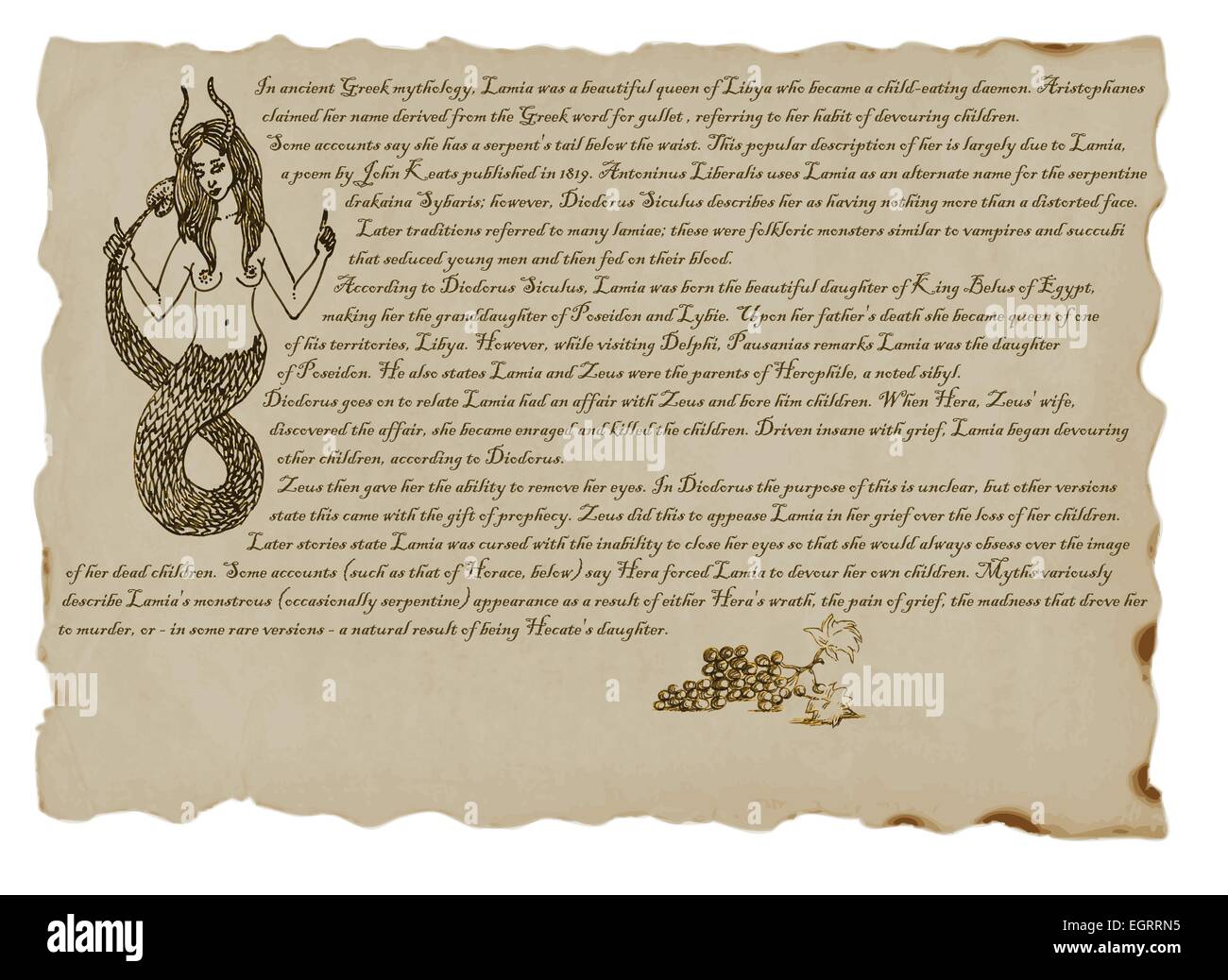 Lamia myth Stock Vector Images - Alamy