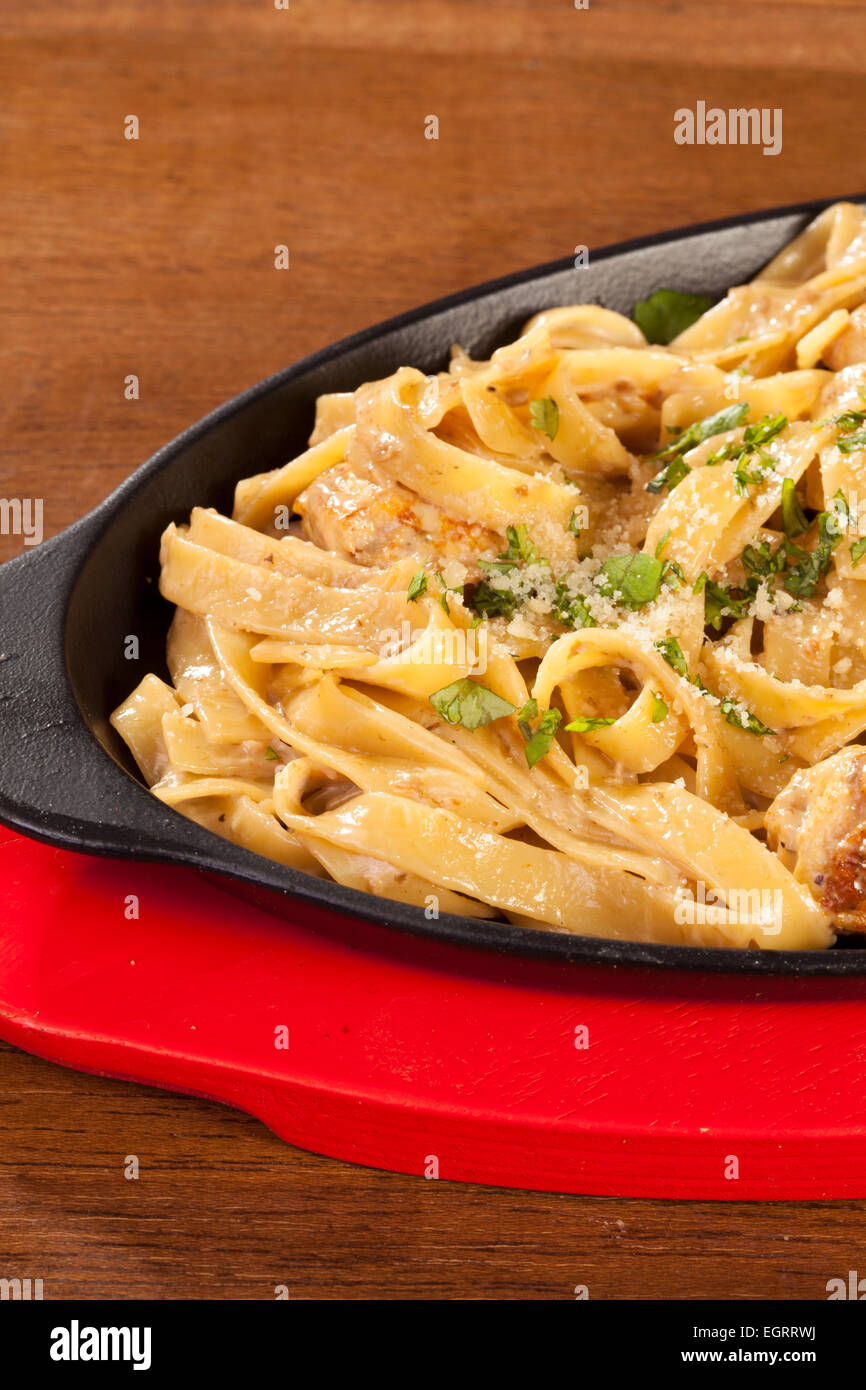 pasta chicken meat food plate red cooked sauce cuisine Italian dish ...