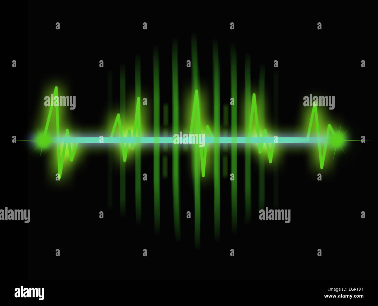 Abstract pulse image that can be used as a medical or technical ...