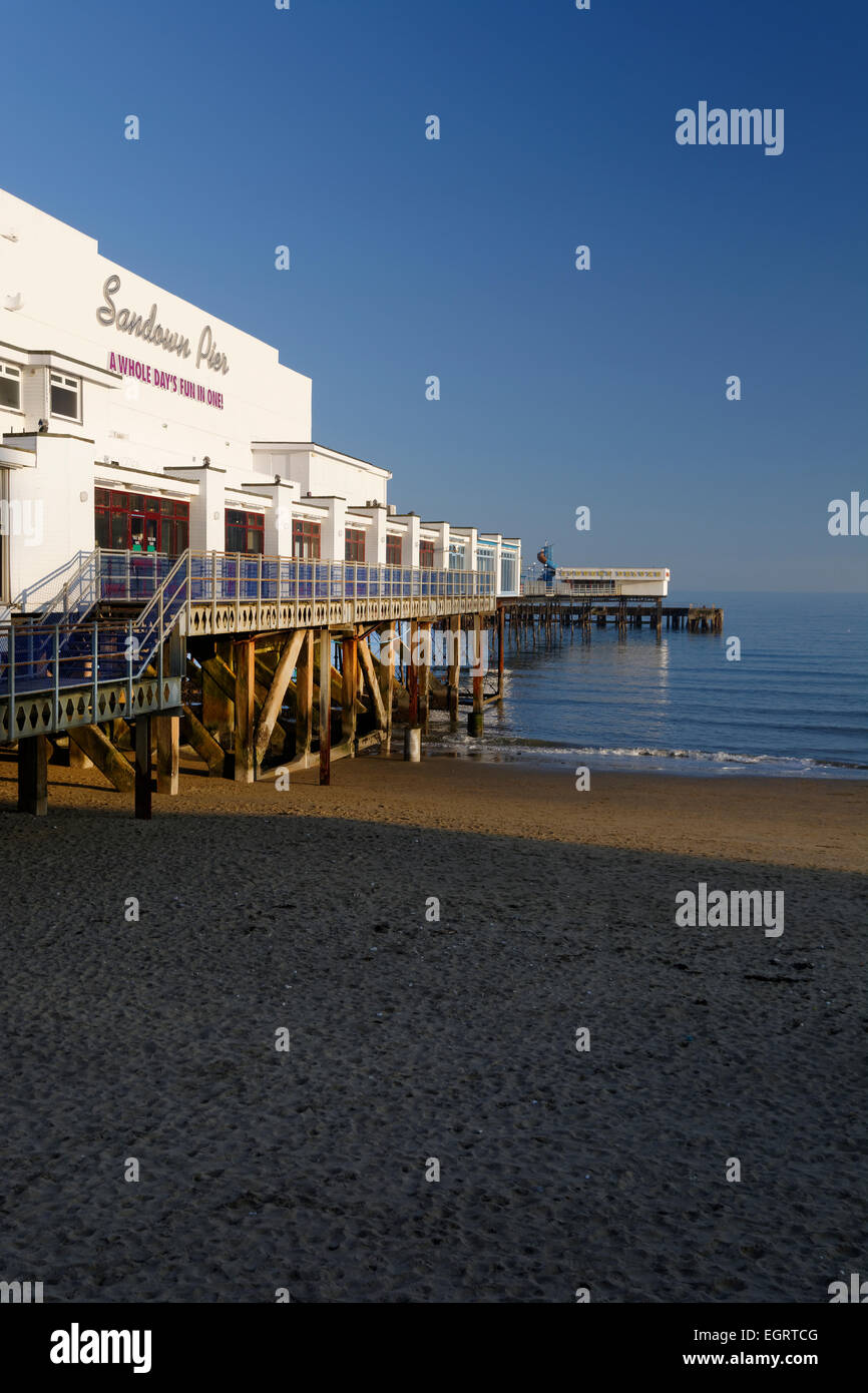 Sandown Pier is a pleasure pier in Sandown, Isle of Wight, England ...