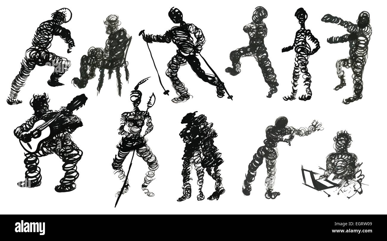 Hand positions Stock Vector Images - Alamy