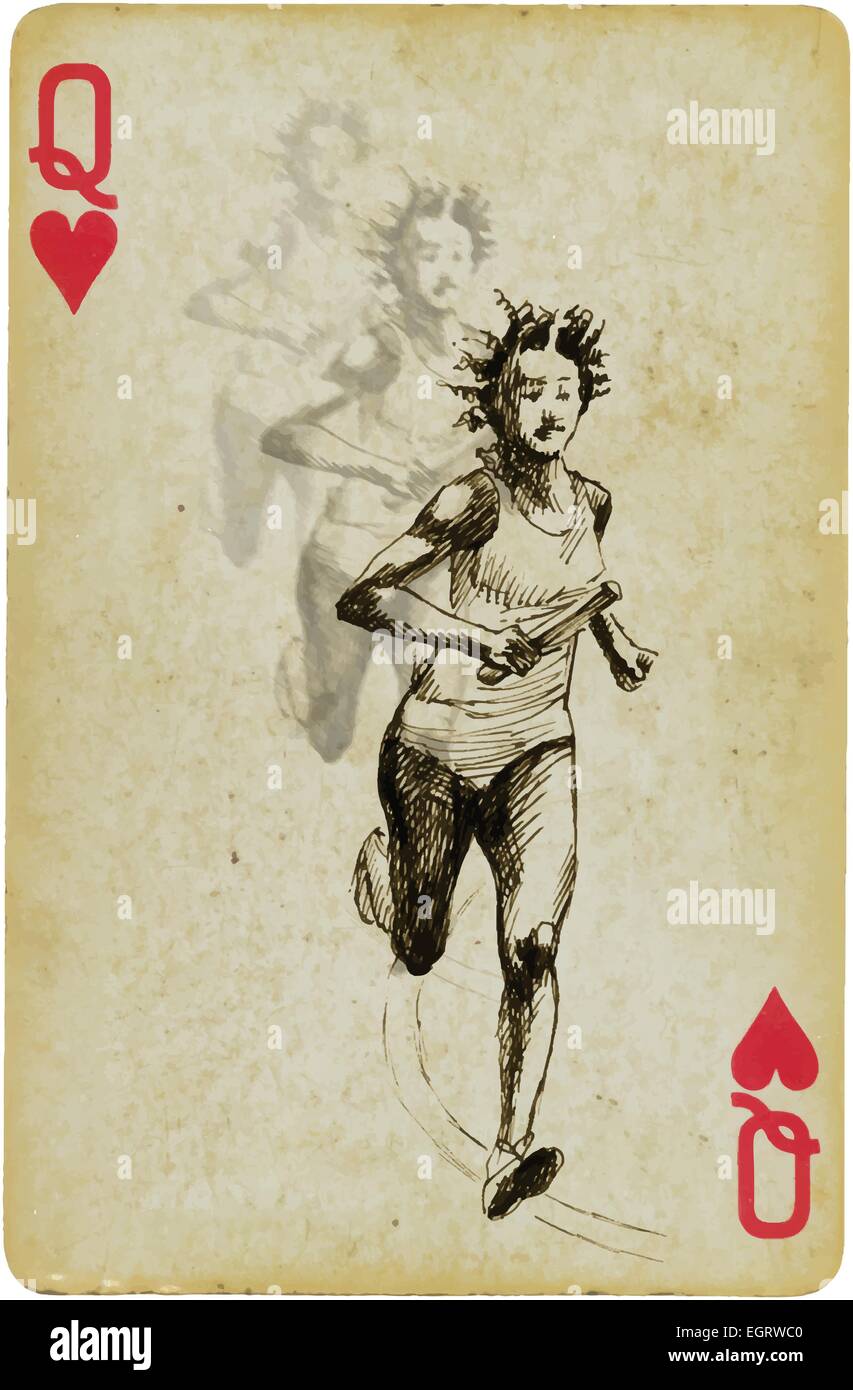 An hand drawn illustration - marathon runner Stock Vector Image & Art ...