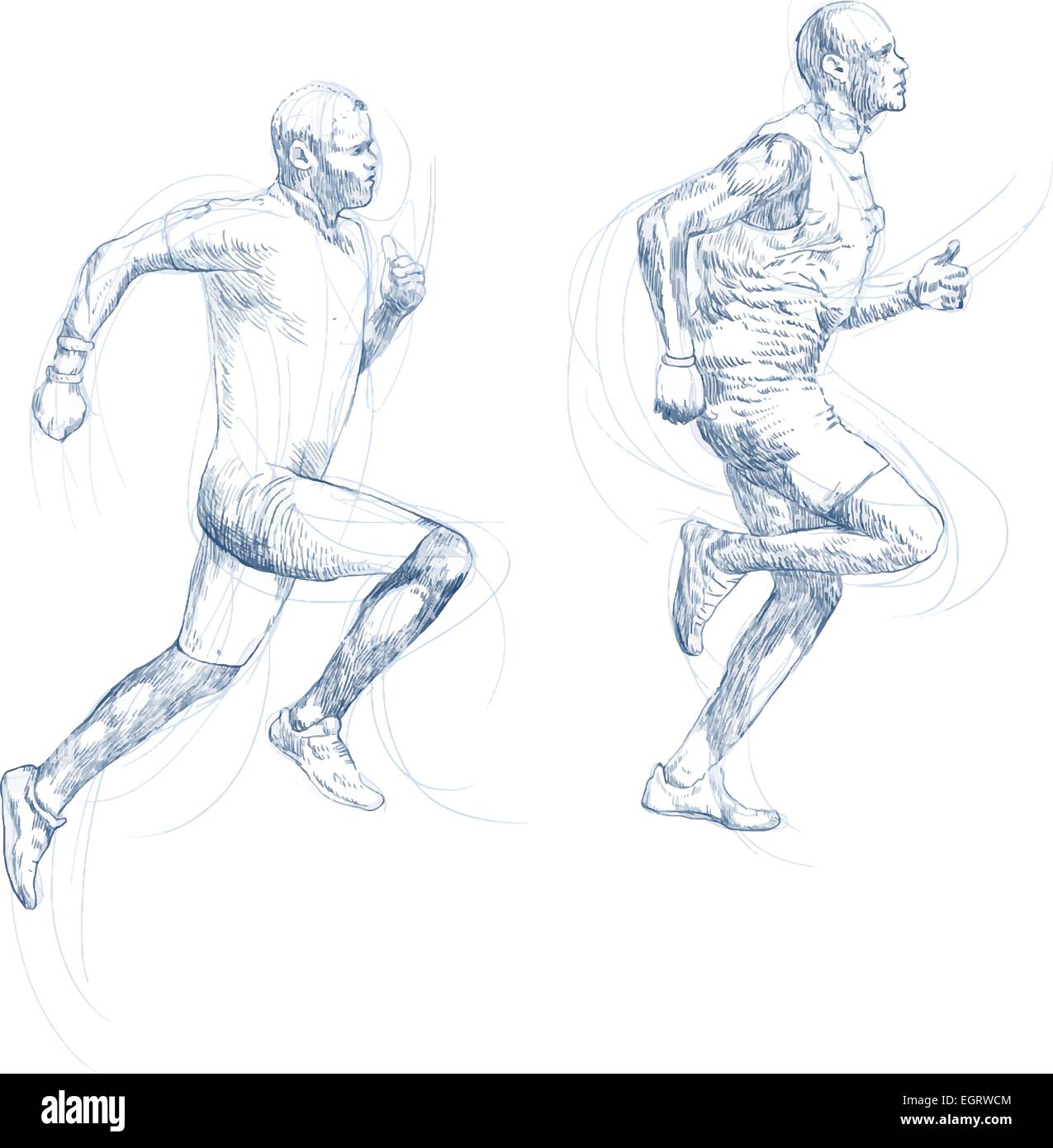 Marathon Running Art