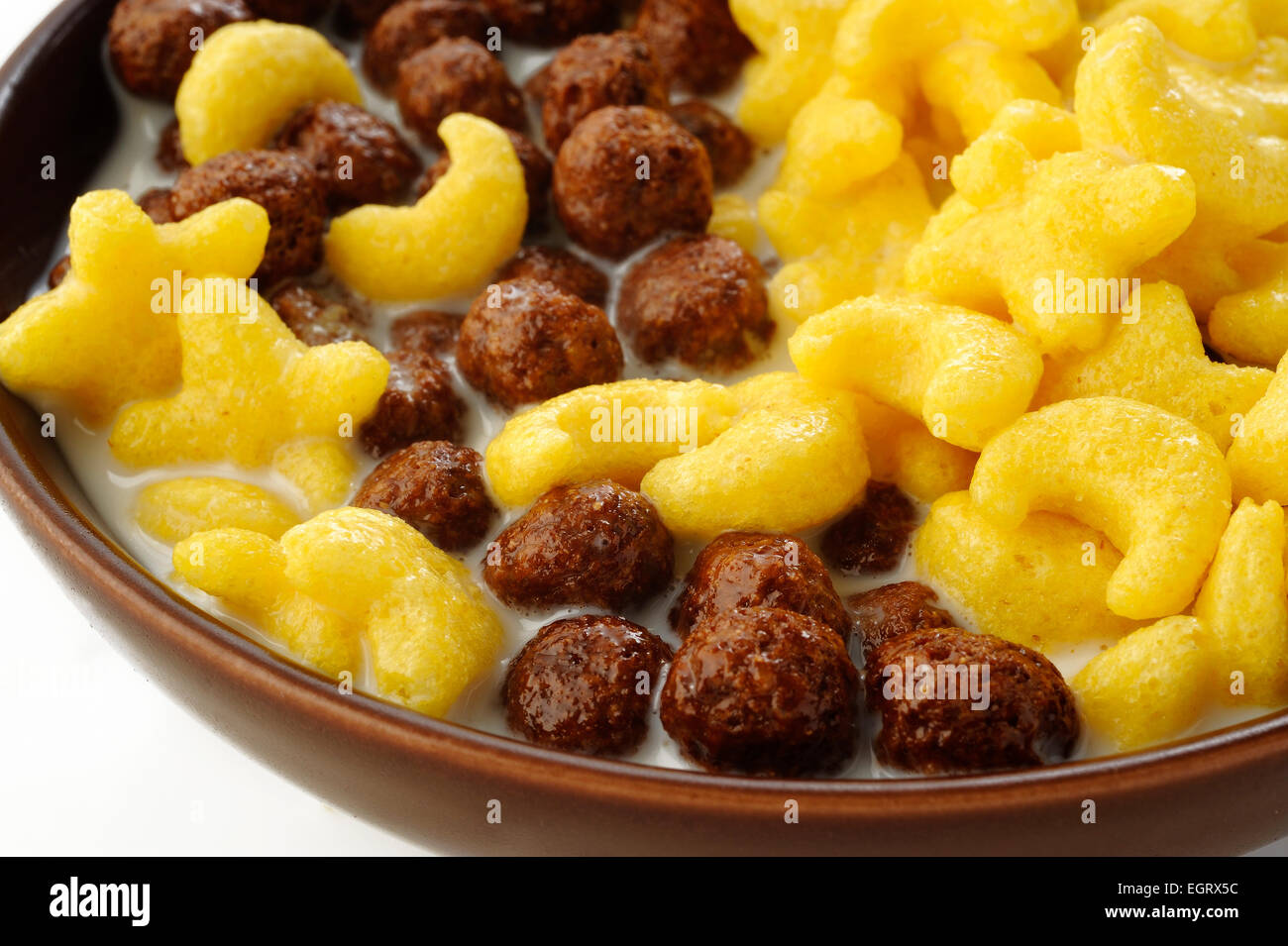 corn flakes with milk Stock Photo - Alamy