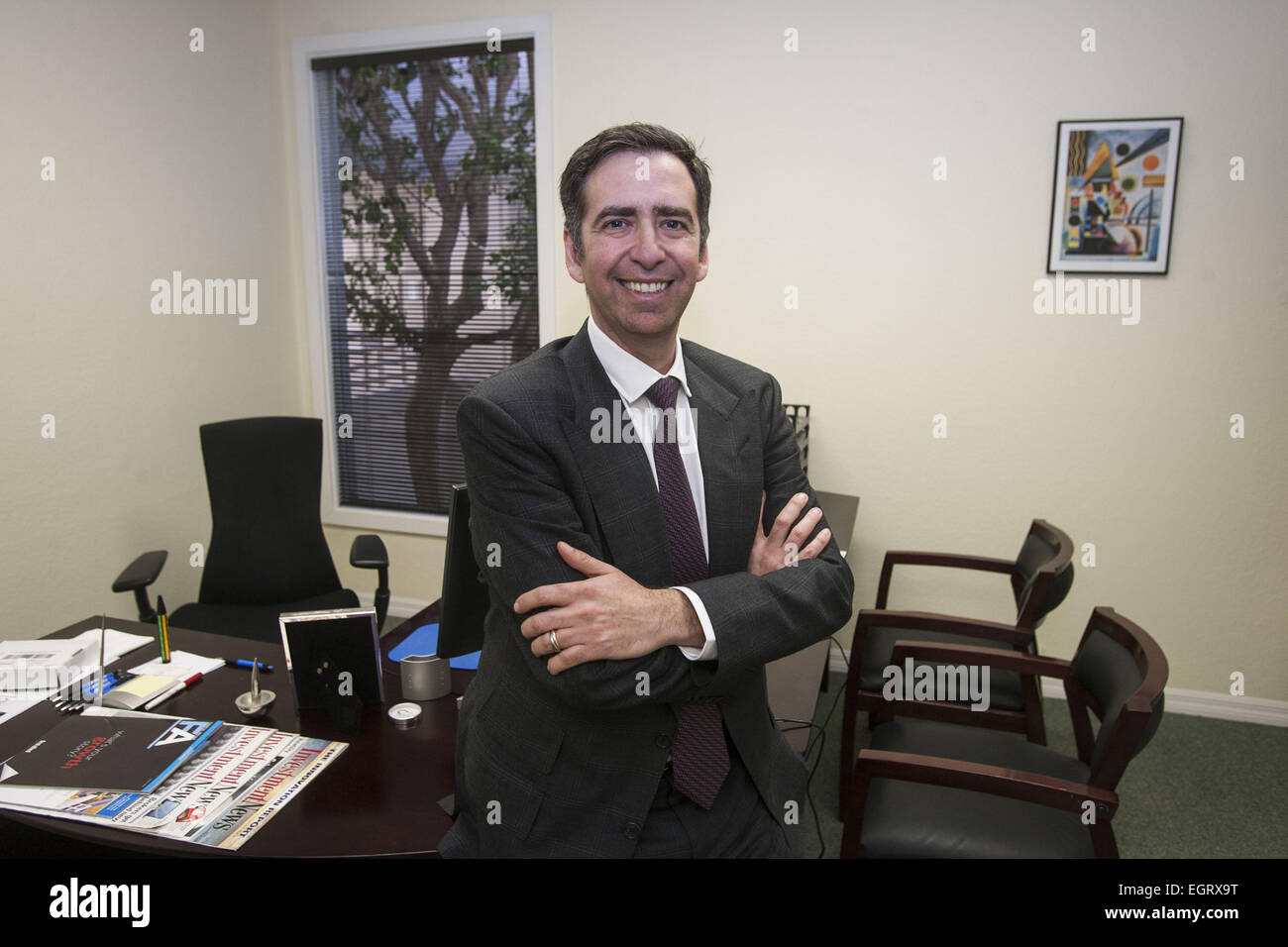 Los Angeles, California, USA. 24th Feb, 2015. Michael Pinsker, CEO of ...