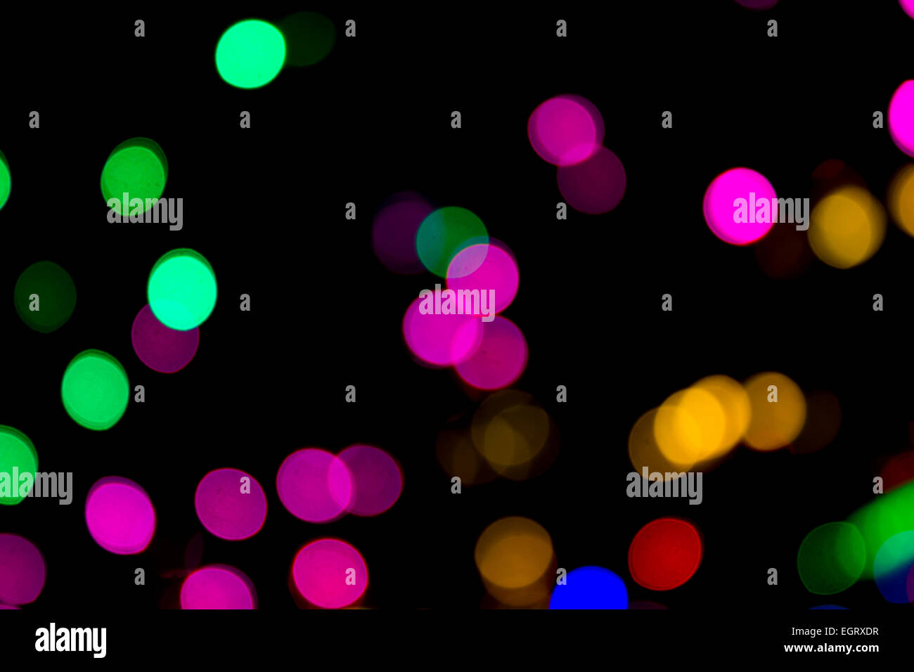 Colourful Bokeh Lights Stock Photo - Alamy