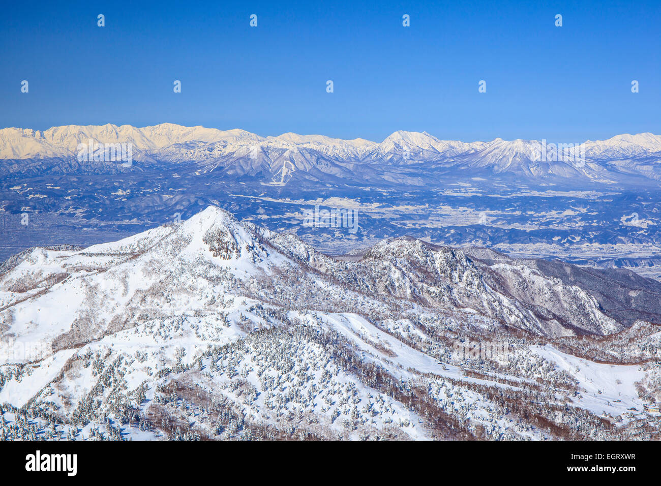 Shiga Kogen resort in winter, Nagano, Japan Stock Photo - Alamy