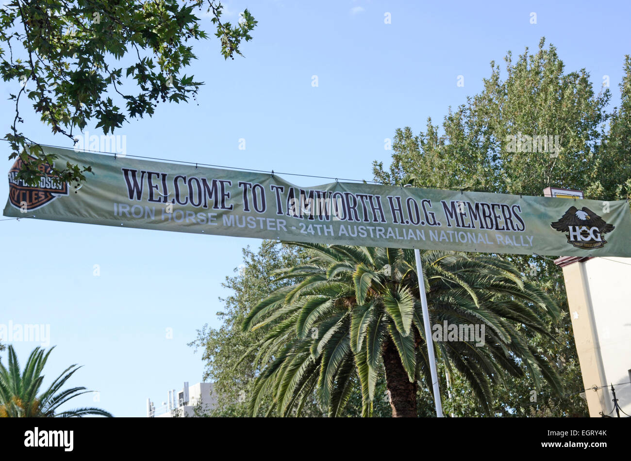 Banner to Welcome Harley-Davidson 24th Annual Australian Rally Stock ...