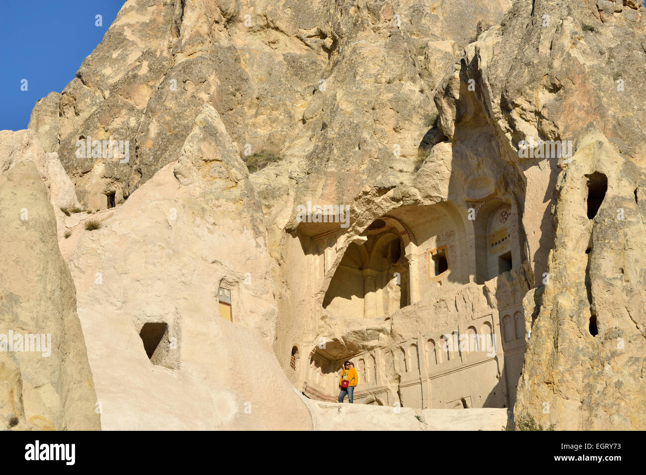Exterior of the Karanlik (Dark) Church, Goreme Open Air Museum ...